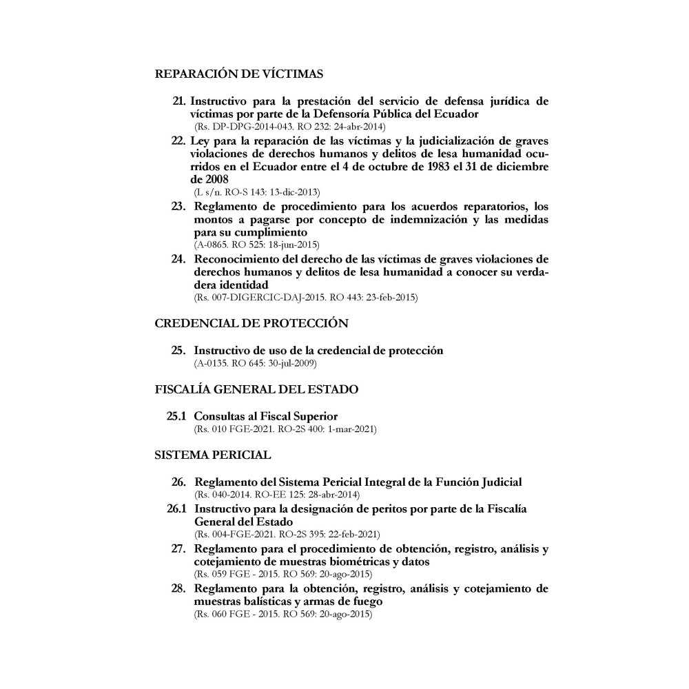 Colección Código Orgánico Integral Penal (COIP) (4 Tomos)