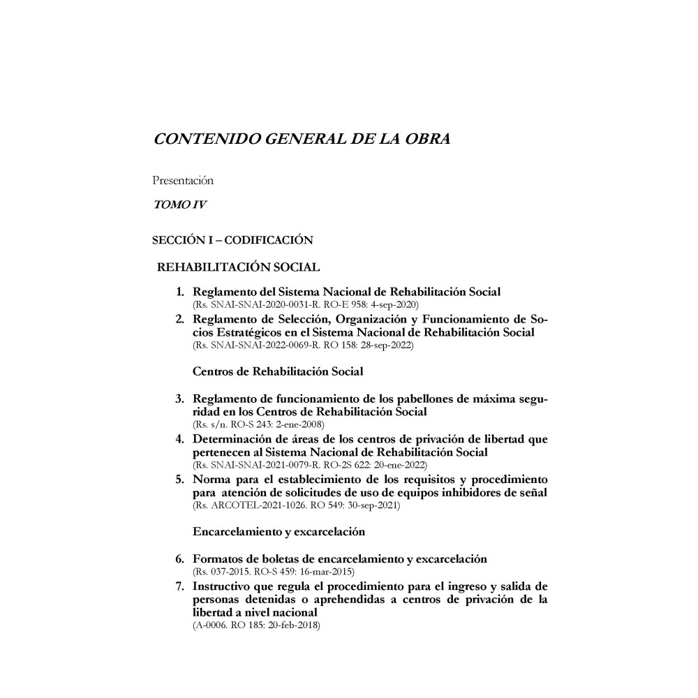 Colección Código Orgánico Integral Penal (COIP) (4 Tomos)